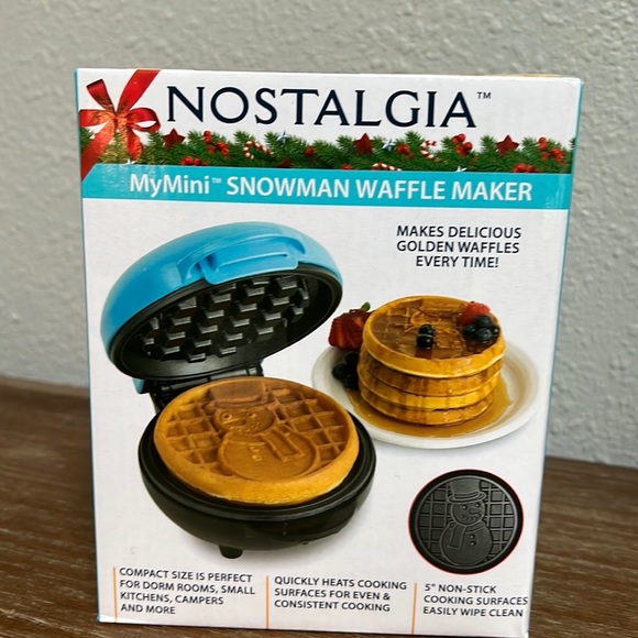 Nostalgia | Kitchen | Nostalgia Mymini Snowman Waffle Maker New | Poshmark